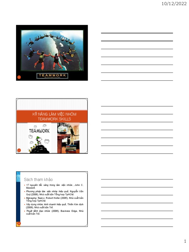 Teamwork Chapter 1 | PDF