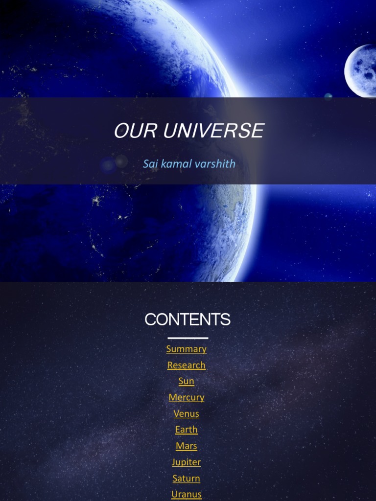 Our Universe Book N | PDF | Planets | Stars