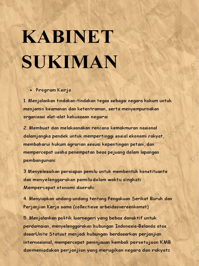 Kabinet Sukiman: Program & Struktur | PDF