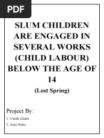 CHILD LABOR English Project | PDF | Child Labour | International Labour ...