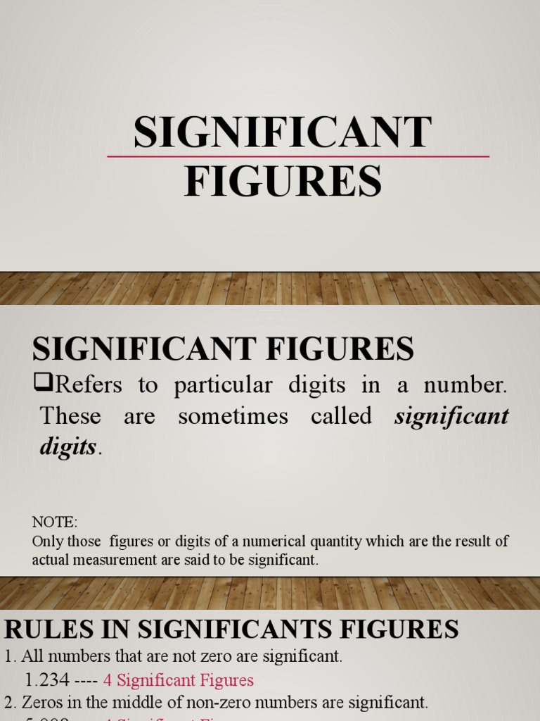 Significant Figures | PDF | Significant Figures | Numbers