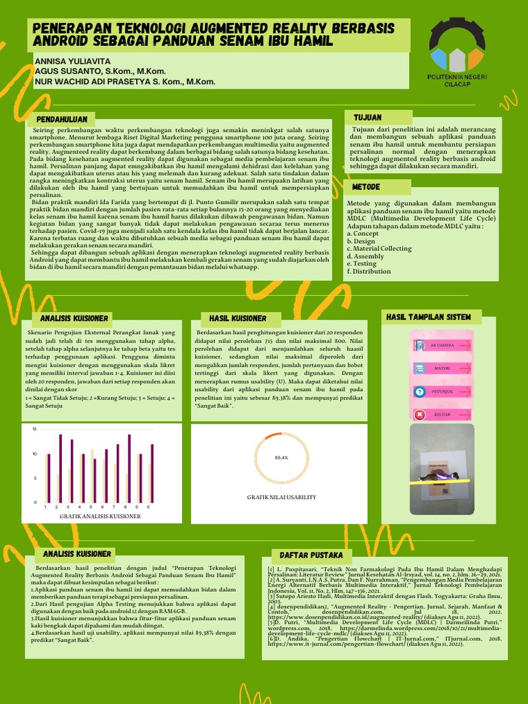 Poster Penelitian Universitas Potret Ceria Dan Ilustratif Oranye Dan ...