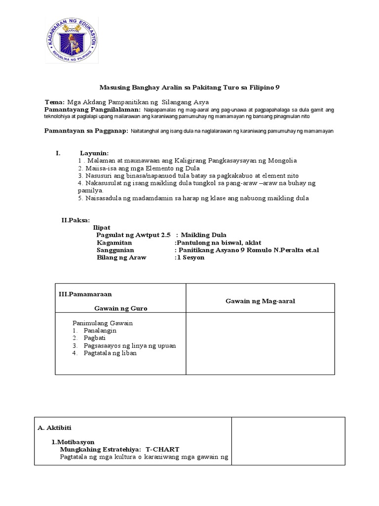 Munting Pagsinta Ilipat | PDF