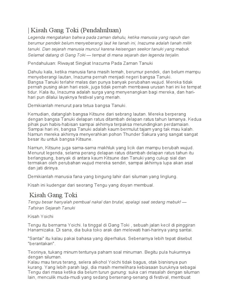 Gang Toki | PDF