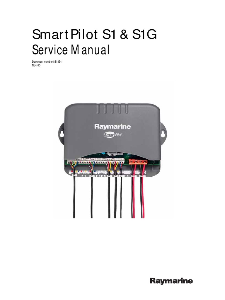 Smartpilot s1 s1g Service Manual | PDF | Printed Circuit Board | Electrical Connector