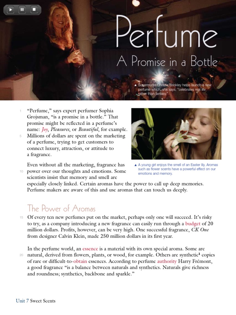 A Promise in A Bottle: Perfume | PDF | Perfume | Odor