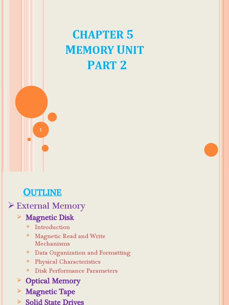 Chapter 5 Memory Part 2 Pdf Hard Disk Drive Cd Rom