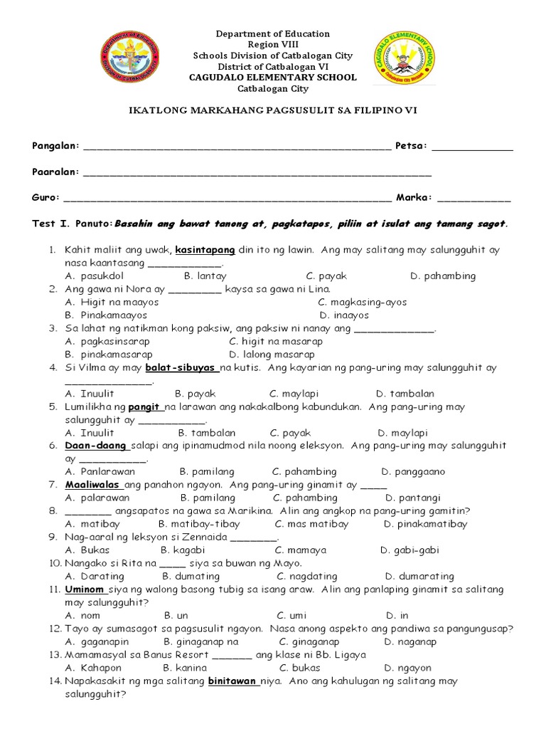 FILIPINO 6 Final | PDF