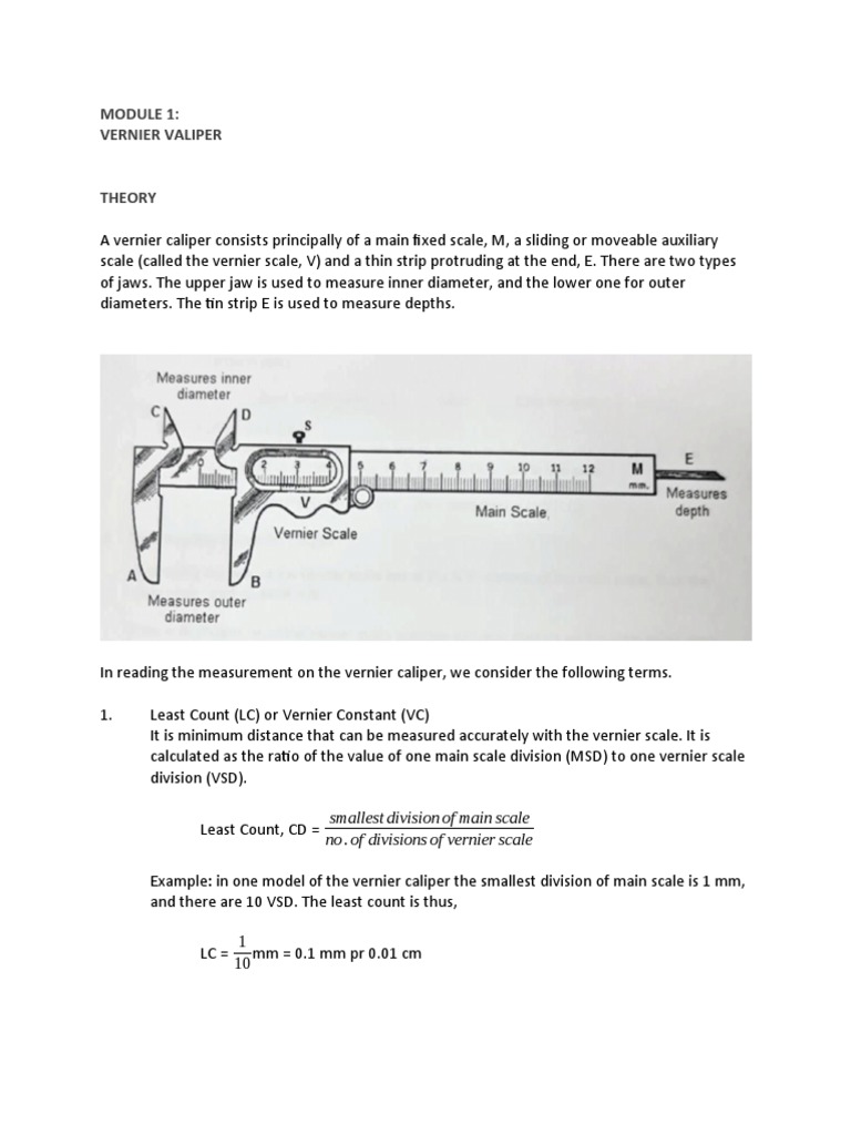 Vernier - Activity | PDF | Physical Sciences | Metrology