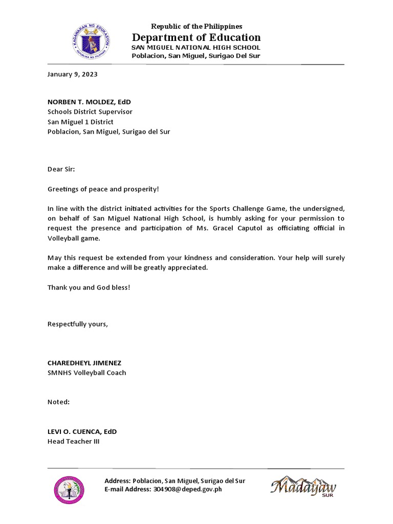Communication Letter Pdf