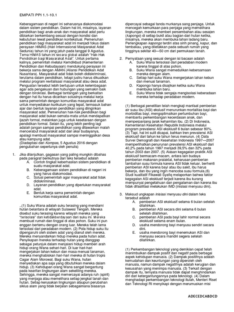 Empati TPS Ppu 1.1-10.1 | PDF
