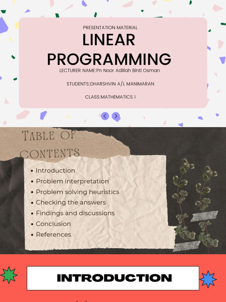 Linear Programming | PDF Linear Programming | PDF