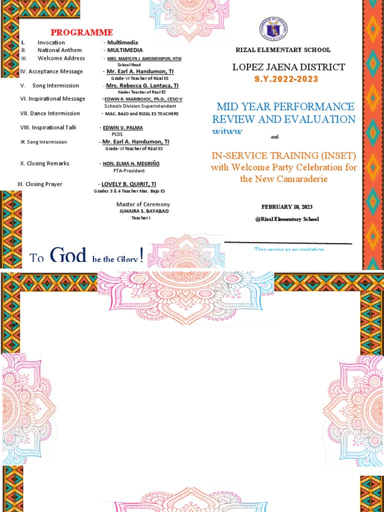 Inset Program | Download Free PDF | Educational Stages