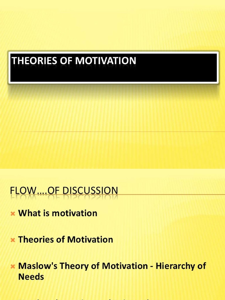 Theories of Motivation | PDF