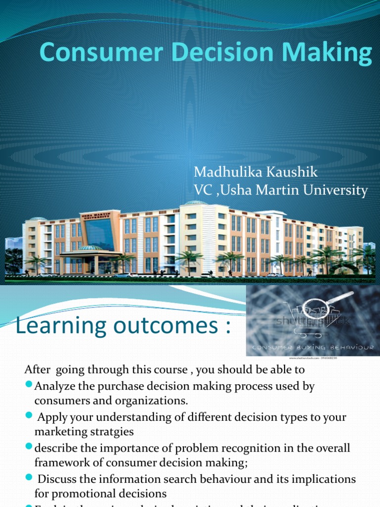 Consumer Decision Making | PDF | Behavior | Business Process