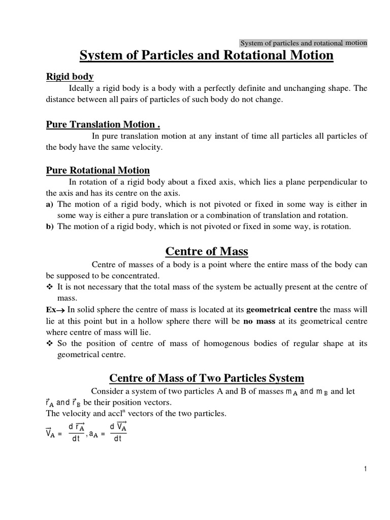 Rotational Motion | PDF | Rotation Around A Fixed Axis | Torque