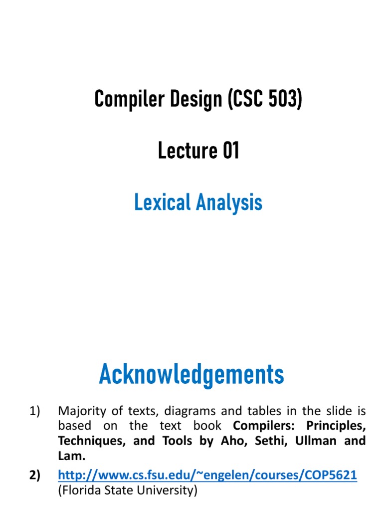 2 - Lexical Analyzer Lecture 01 | PDF | Regular Expression | Parsing