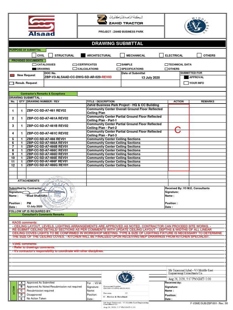 Zbp-V3-Alsaad-Cc-Dwg-Sd-Ar-0020-Rev03 - Community Center Overall and ...