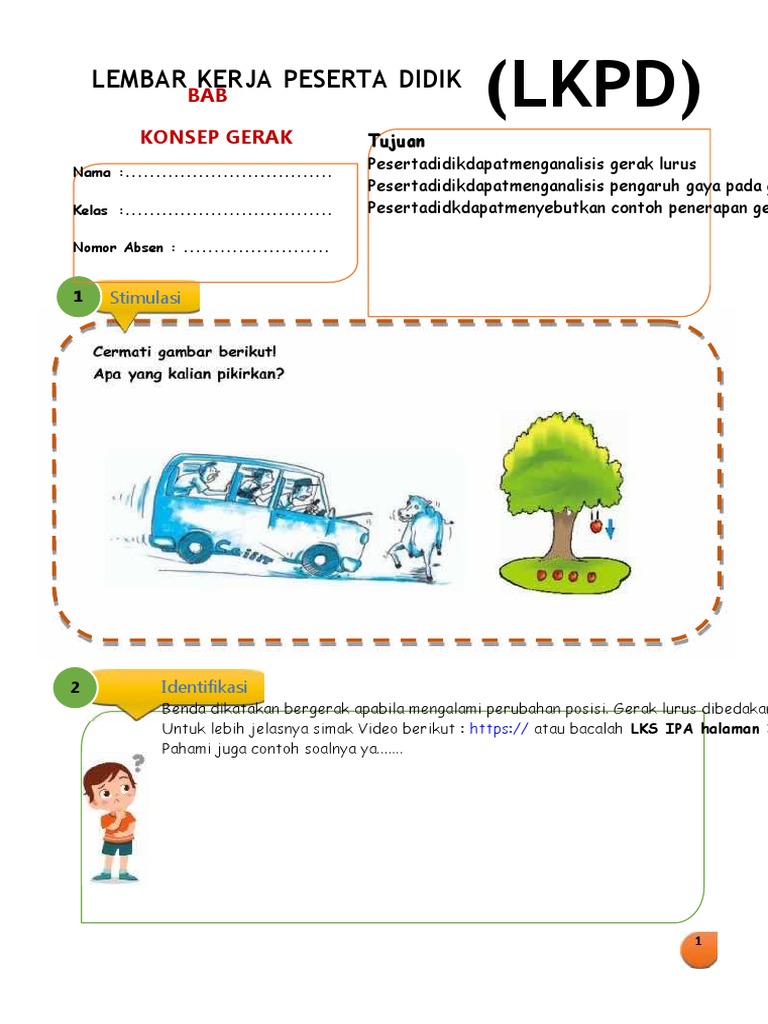 LKPD Gerak Benda | PDF