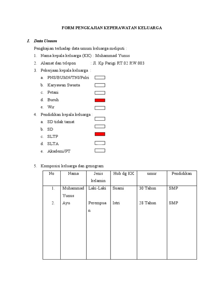LK Stase Keluarga | PDF