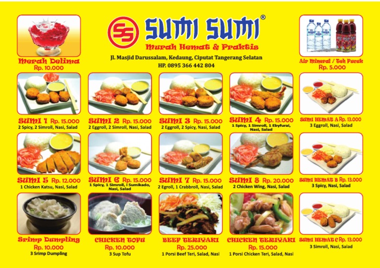 SUMI SUMI Menu | PDF