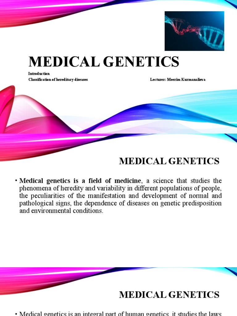 Introduction To Medical Genetics Lecture Notes | PDF | Genetic Disorder ... Introduction To Medical Genetics Lecture Notes | PDF | Genetic Disorder ...