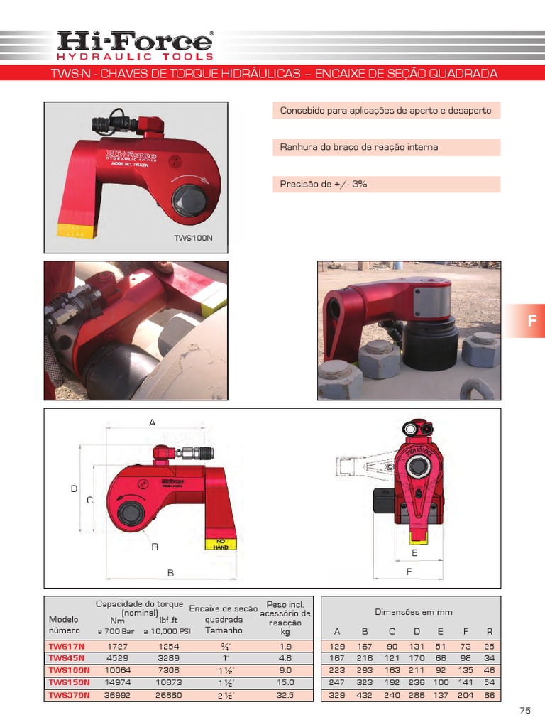 Data Sheet tws45n Hi Force 064048 5d7f9cdf78a0a | PDF