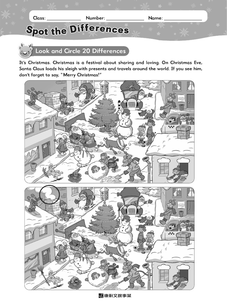 Christmas Spot The Differences | PDF