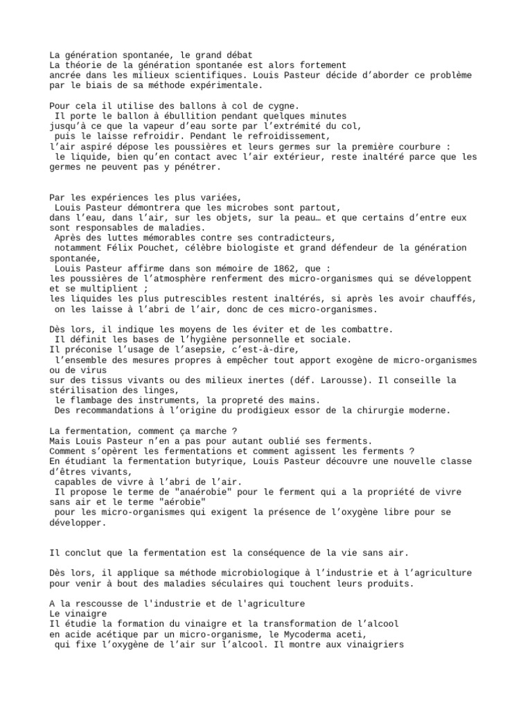 Pasteur 3 | PDF | Louis Pasteur | Fermentation