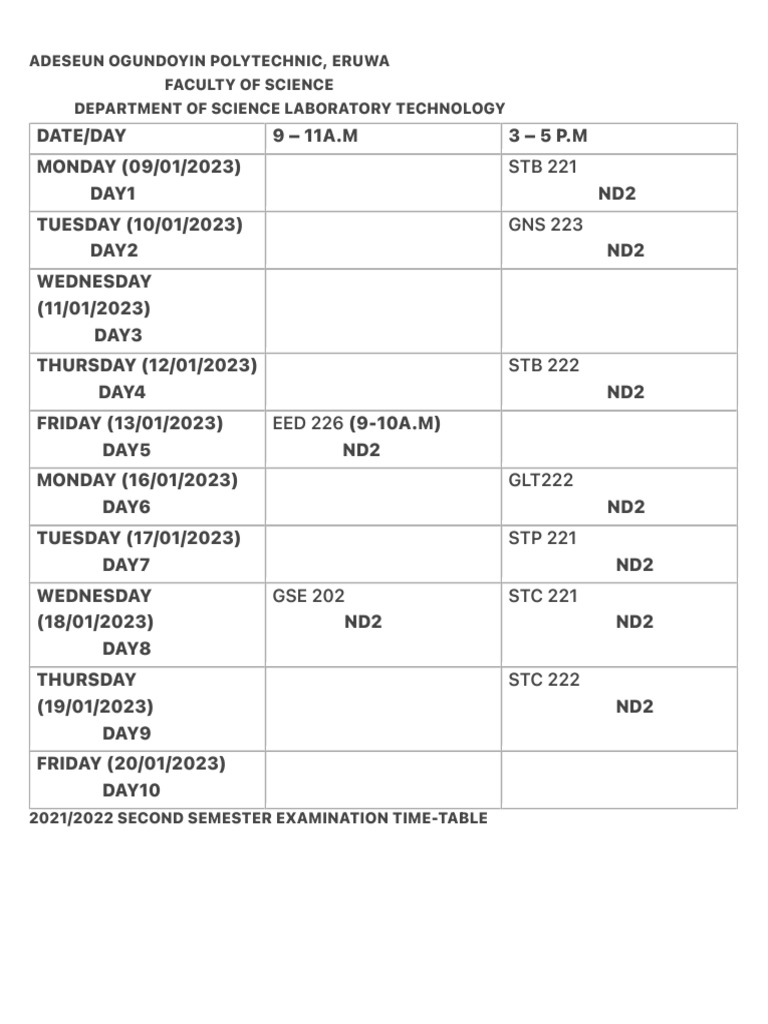 Adeseun Ogundoyin Polytechnic, Eruwa | PDF Adeseun Ogundoyin Polytechnic, Eruwa | PDF
