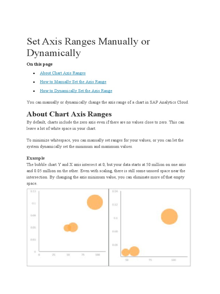 Set Axis Ranges Manually or Dynamically | PDF