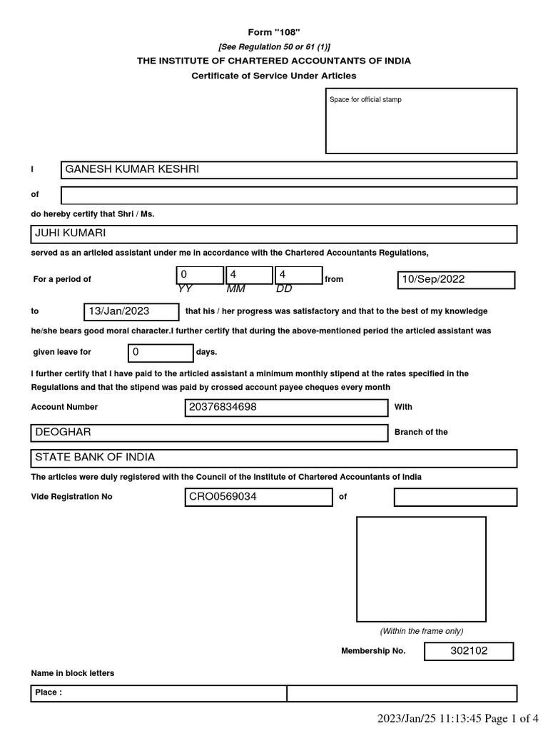 Form 108 | PDF | Economies | Business