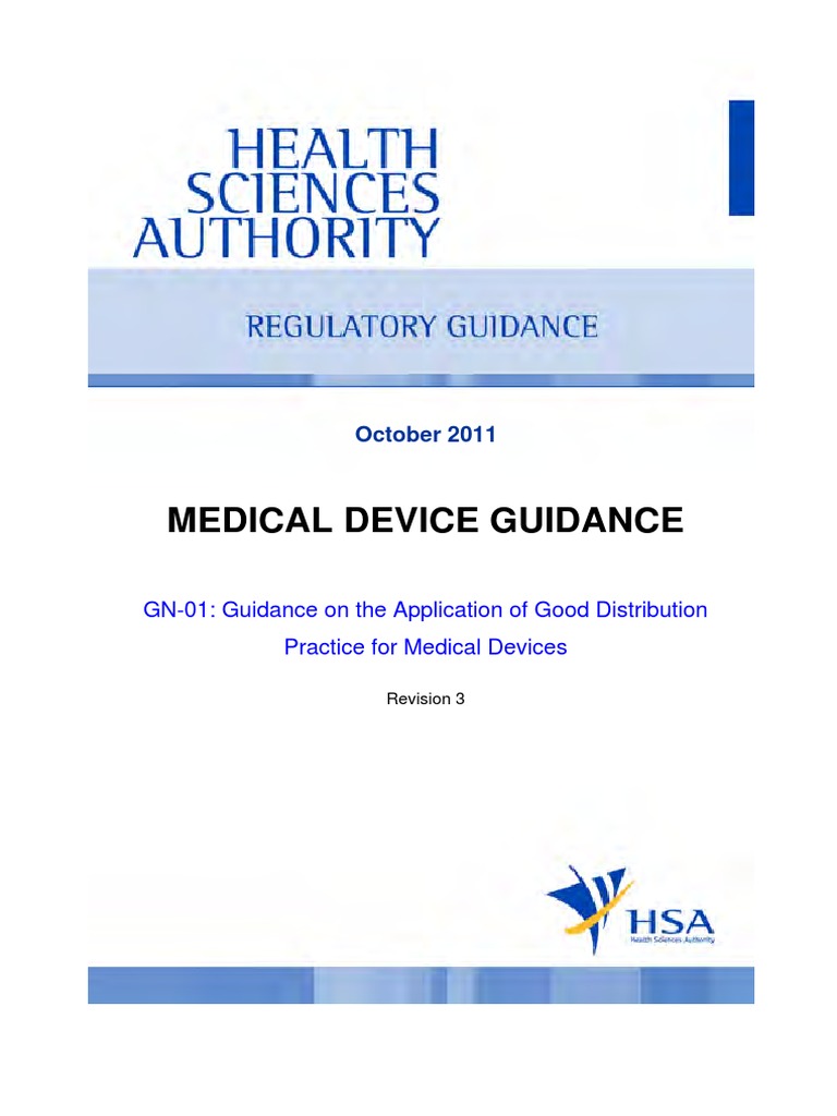 Guidance On The Application of Good Distribution Practice For Medical ... Guidance On The Application of Good Distribution Practice For Medical ...