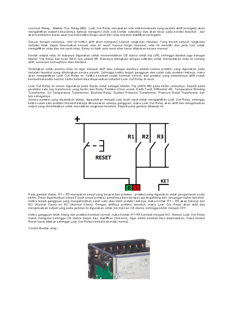 Fungsi dan Cara Kerja Relay 86 | PDF | Teknologi & Rekayasa