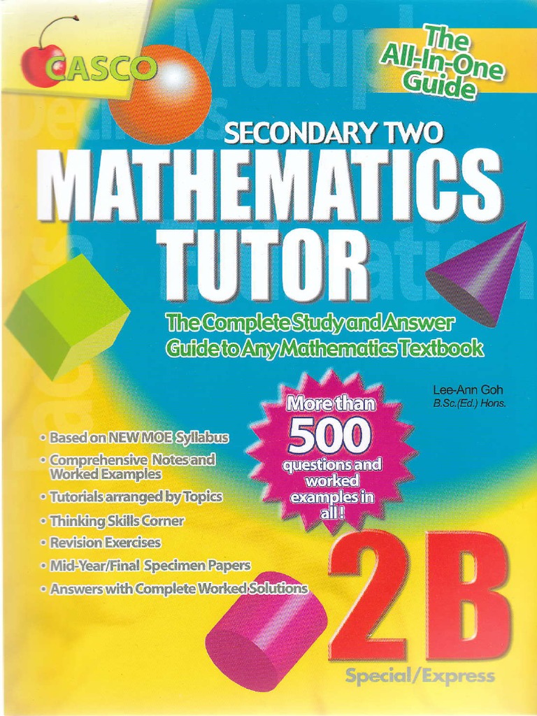 Singapore Math Secondary Two Math Tutor 2B | PDF | Sphere | Area