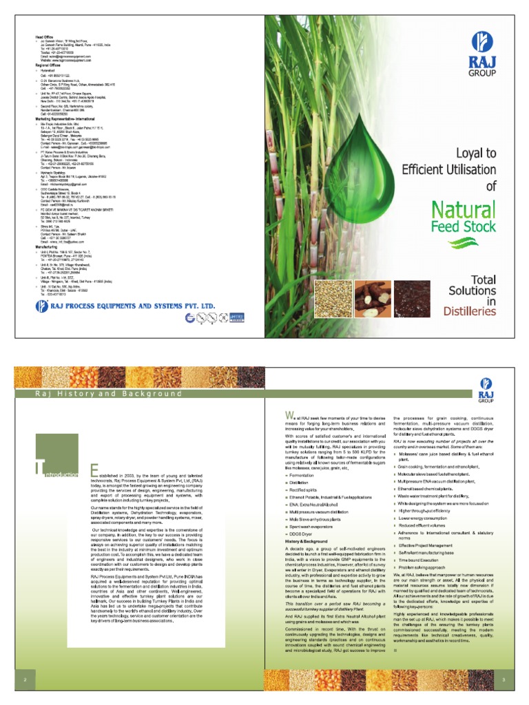 Distillery Plant | PDF