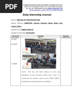 My OJT Journal Week 1 (WCPD) : Monday 7:00am - 5:00pm | PDF | Lifestyle