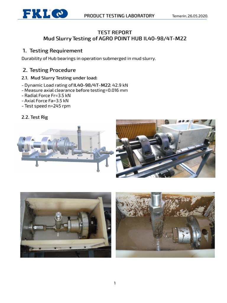 IL40-98-4T-M22 - Mud Test Report | PDF