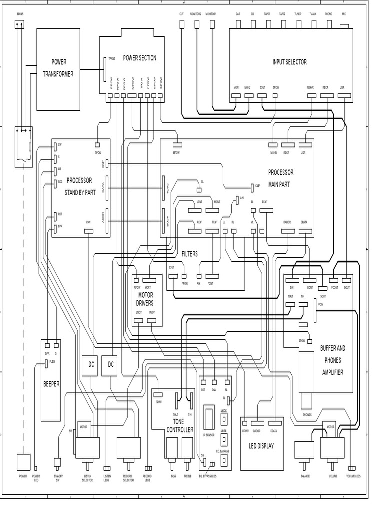 Pa-8000 SCH H | PDF | Electronics | Electrical Engineering