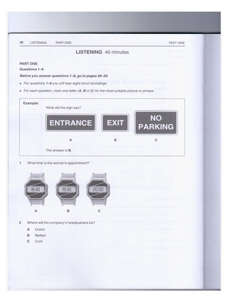 BEC TB PRM Listening Full With Script | PDF