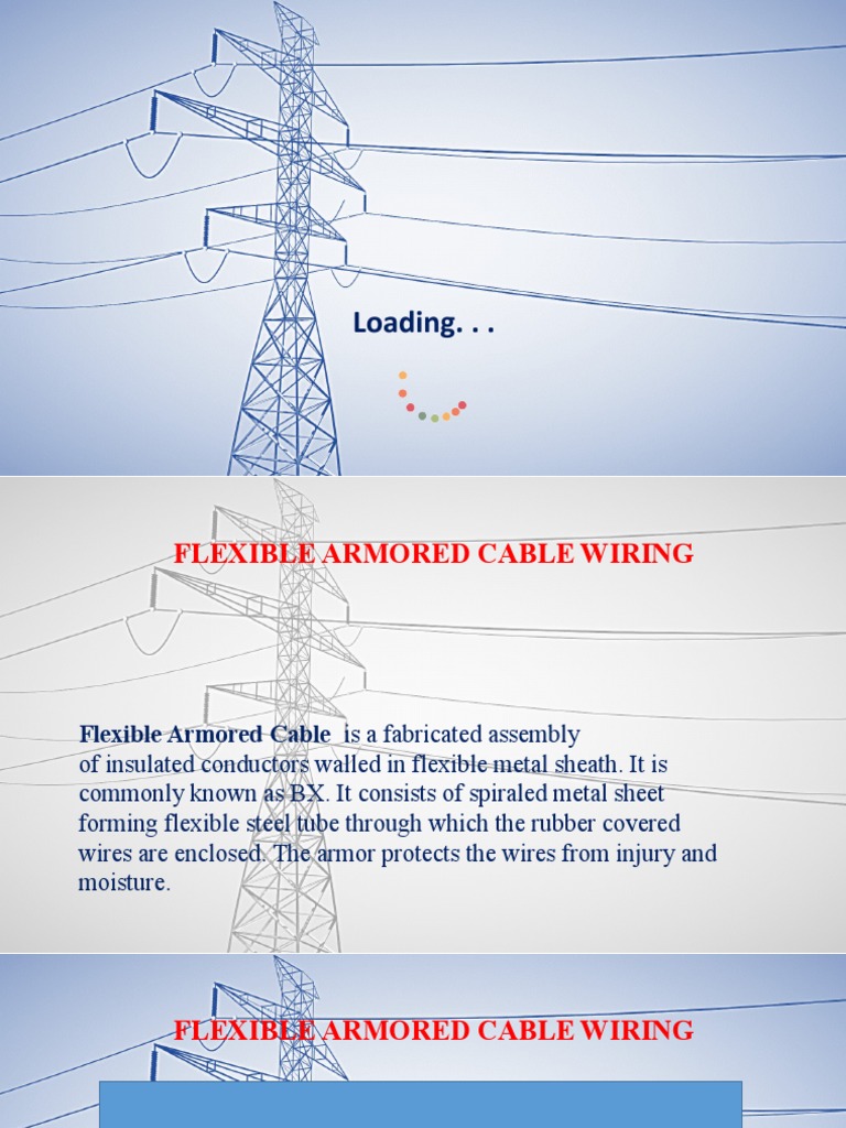 Flexible Armored Cable Wiring Guide | PDF