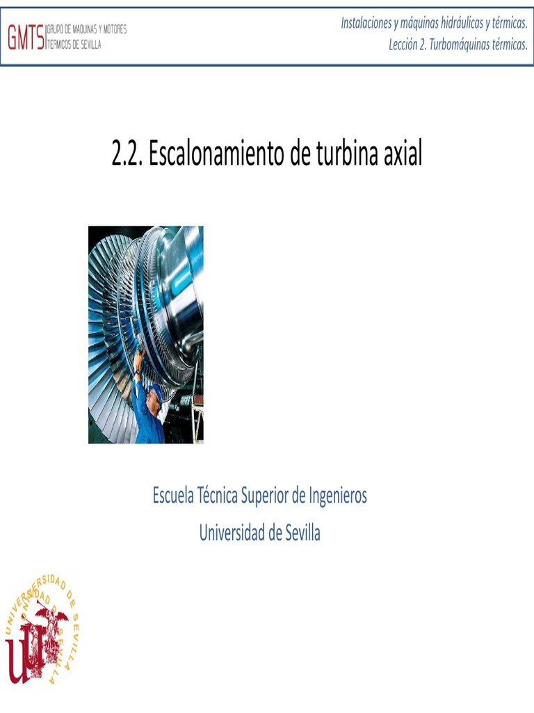 Presentacion Turbinas Axiales | PDF | Turbomaquinaria | Turbina