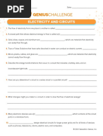 Bill Nye Electricity Video Worksheet | PDF | Electricity | Electron