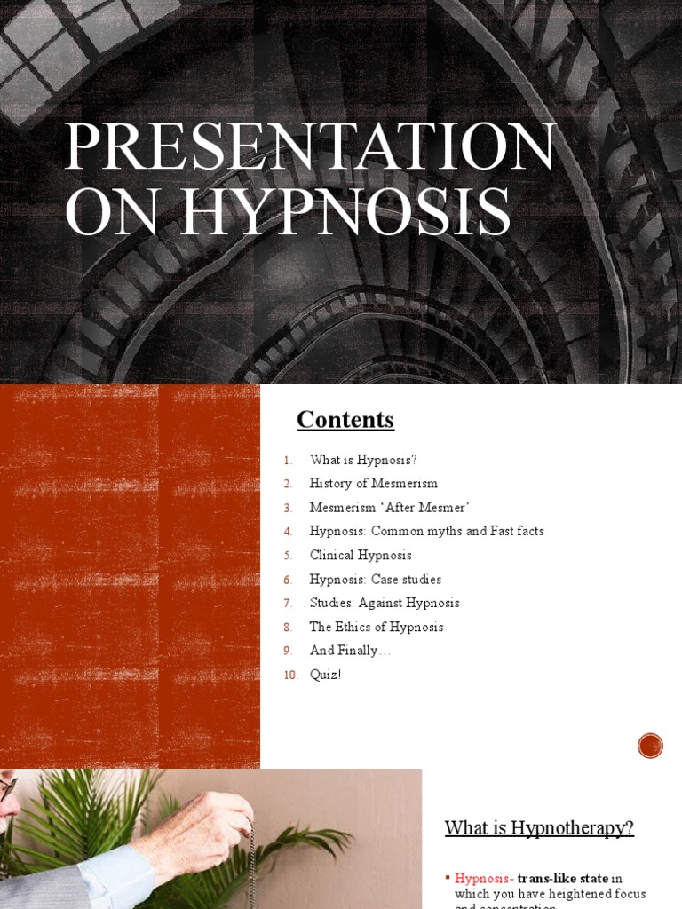 Hypnosis Presentation | PDF | Hypnosis | Hypnotherapy