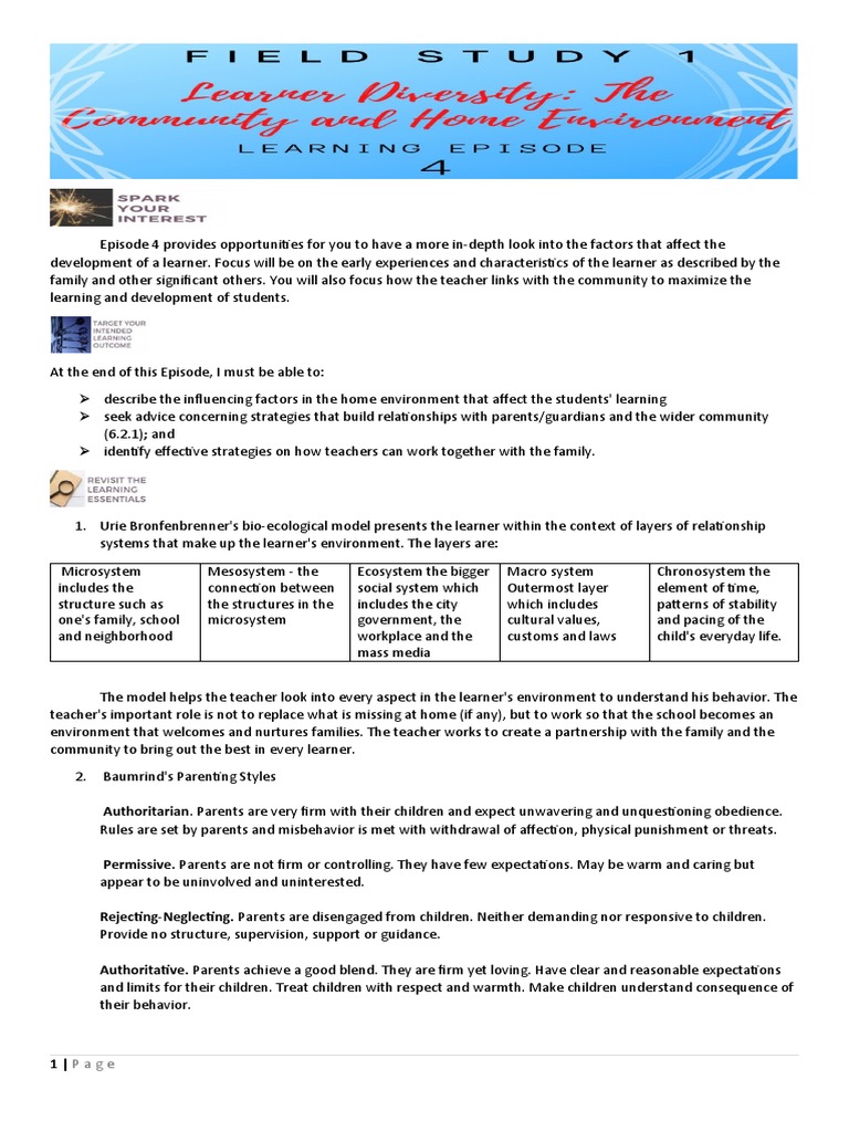 FS 1 Episode 4 | PDF | Learning | Psychology