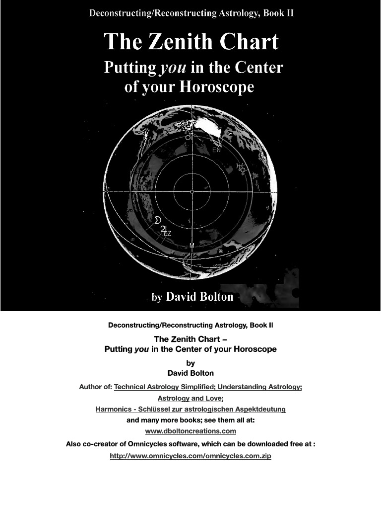 Book - 2017 - David Bolton - The Zenith Chart - Putting You in The Center of Your Horoscope ...