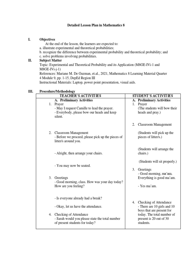 Final Demo DLP Gr8 m9 | PDF | Probability | Odds