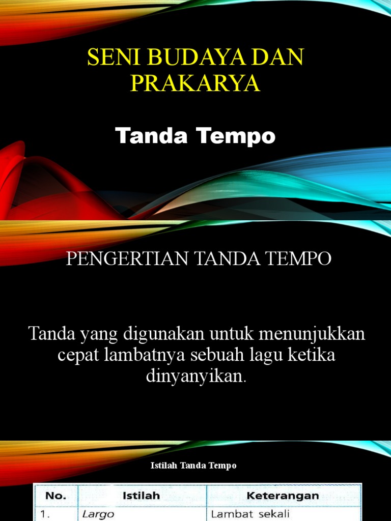 Panduan Tanda Tempo Lagu | PDF