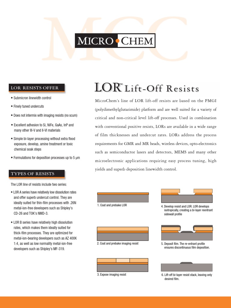 Datasheets LOR Datasheet | Download Free PDF | Thin Film | Wafer (Electronics)