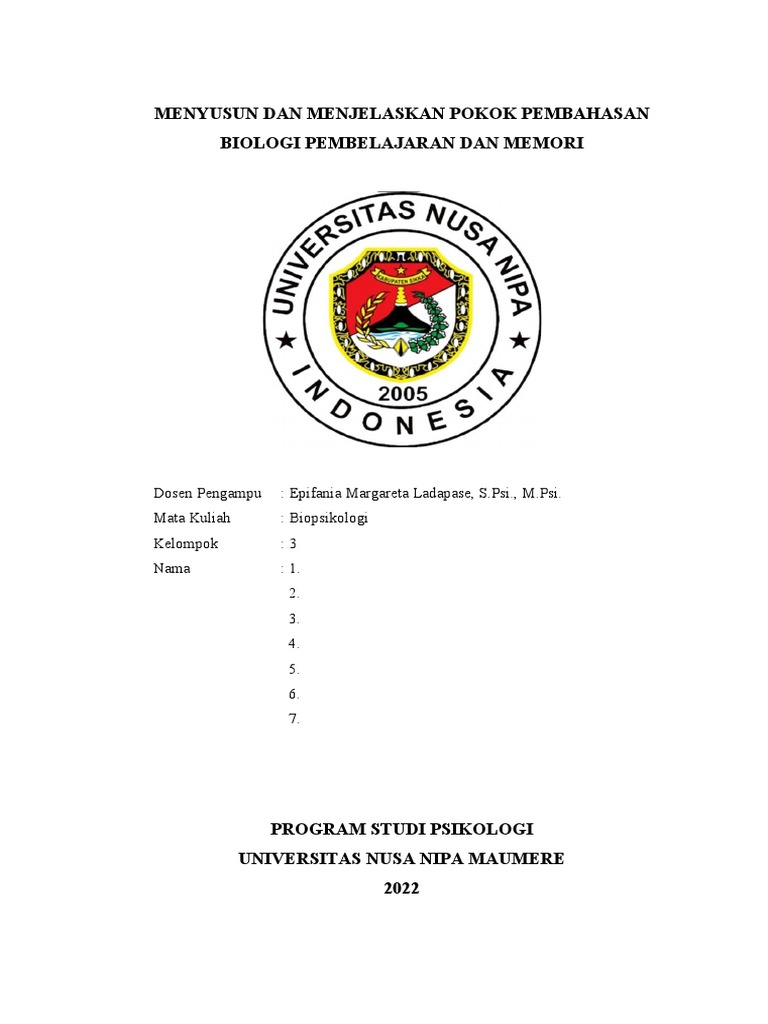 Makalah Biopsikologi (Memory) | PDF